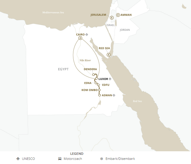 Uniworld Splendors of Egypt & The Nile